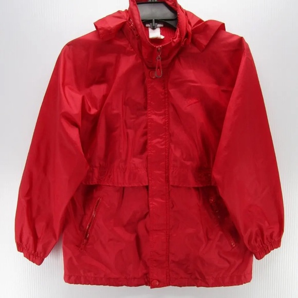 Speedo | Jackets & Coats | Vintage Speedo Jacket Women Medium Red Rain ...